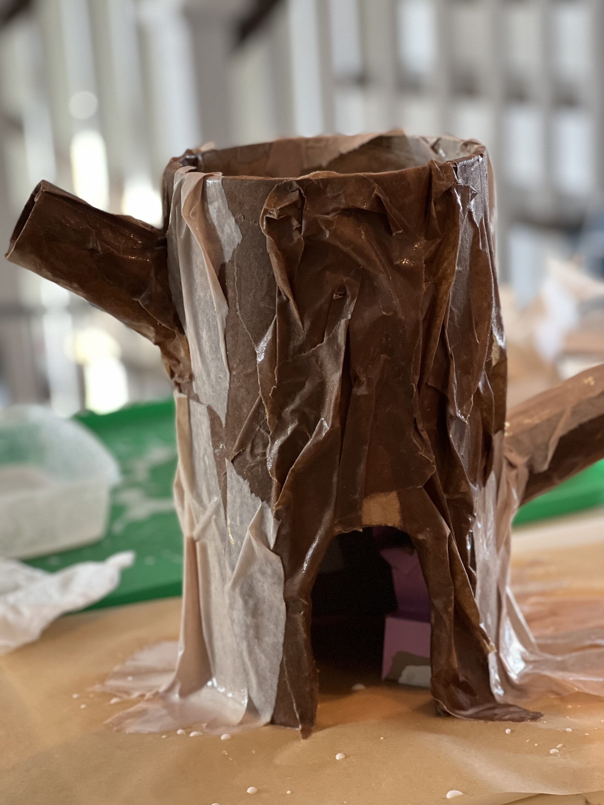 DIY Cardboard and Paper Mâché Treehouse – A House of Play